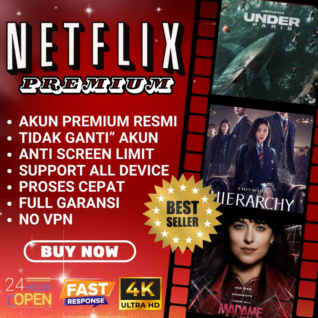 Jual NETFLIXXX PR3MIUM BULANAN DAN TAHUNAN UHD 4K R3SMI INDO ANTI HOUSE ...
