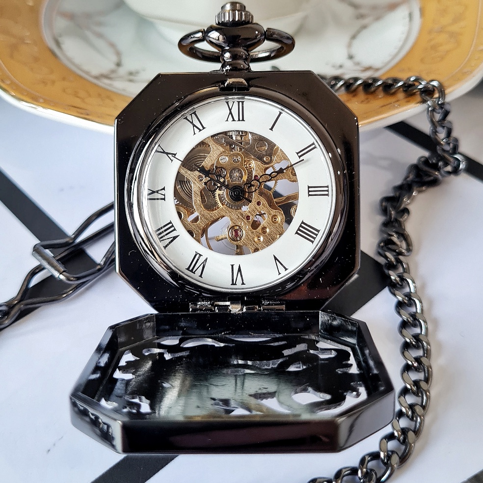 Jual KODE Y65E POCKET WATCH Emperor Jam Saku Kantong Half Hunter ...