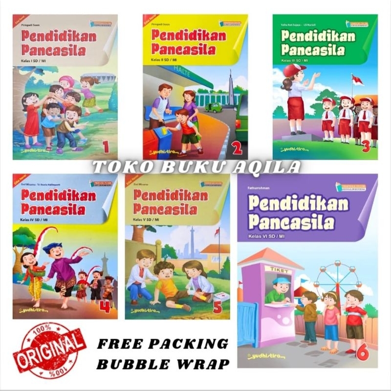 Jual Buku Pendidikan Pancasila Kelas 1 2 3 4 5 6 SD Yudhistira Kurikulum Merdeka Original ...