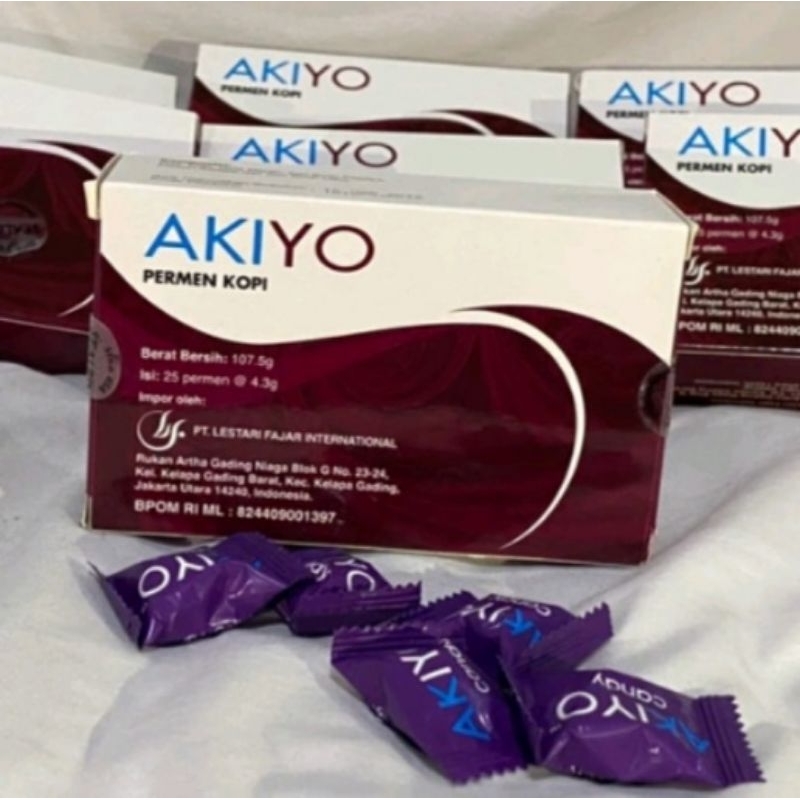 Jual Akiyo Candy Original (25 Pcs) Permen Akiyo Ginseng Asli | Shopee Indonesia