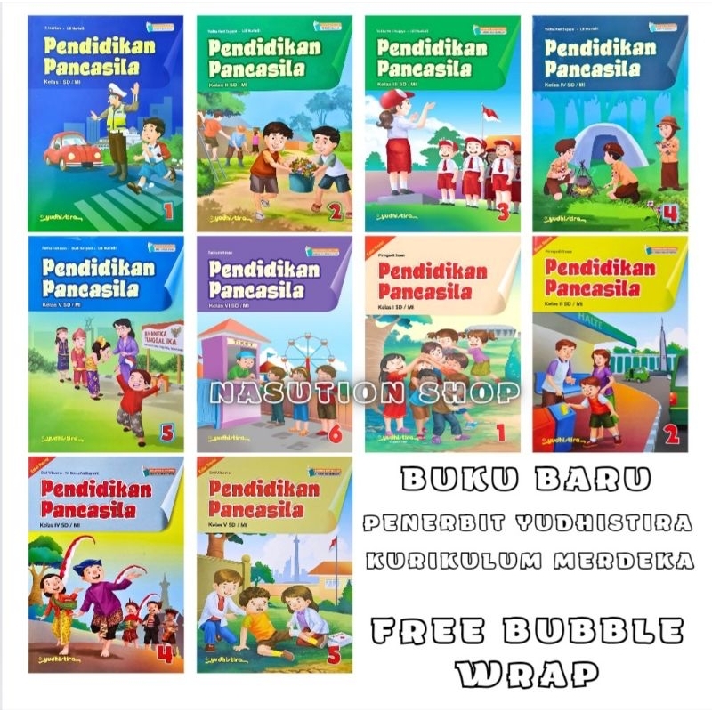 Jual Buku Pendidikan Pancasila Kelas 1 2 3 4 5 6 SD/MI Yudhistira Kurikulum Merdeka Original ...