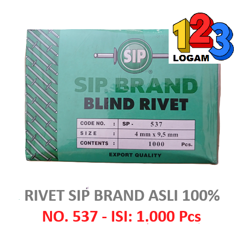 Jual Blind Rivet No. 537 - Paku Rivet Merk SIP Brand | Shopee Indonesia