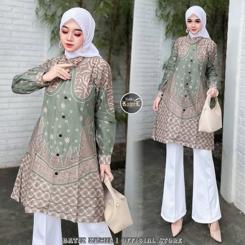 Jual Tunik Batik Wanita Modern Atasan Baju Batik Wanita Drees Batik Wanita Premium | Shopee ...