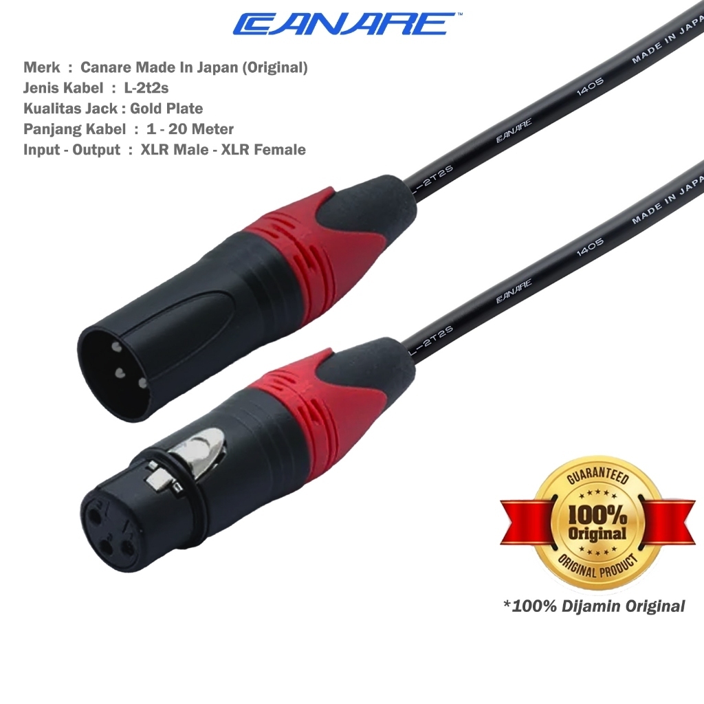 Jual Original 15 METER Kabel Audio In-Out Mixer Jack Canon XLR Male to ...