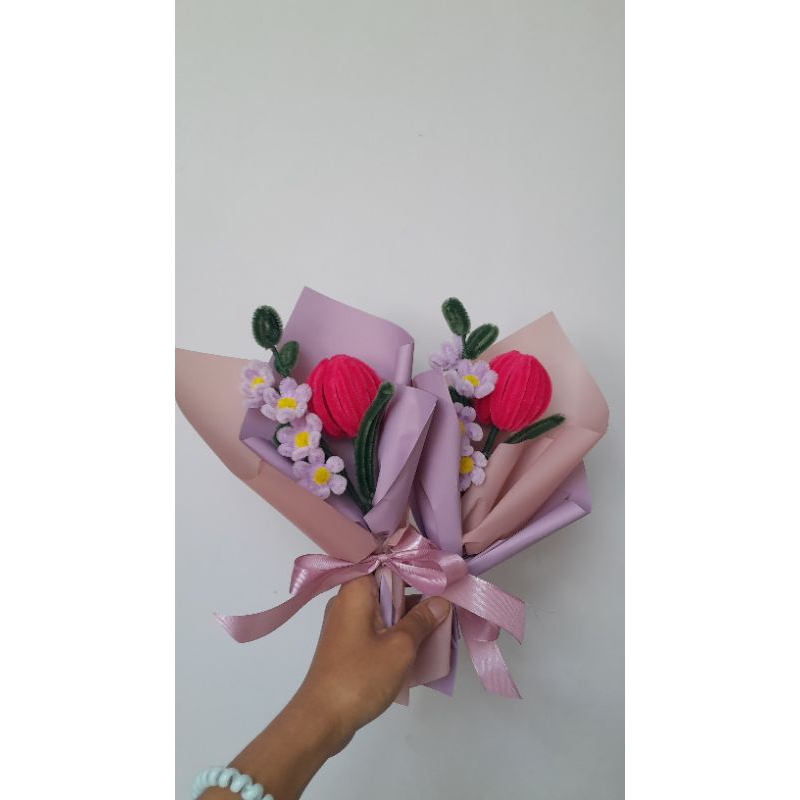 Jual MINI BUCKET Bucket tulip Daisy (Free kartu Ucapan) Bucket Hadiah ...