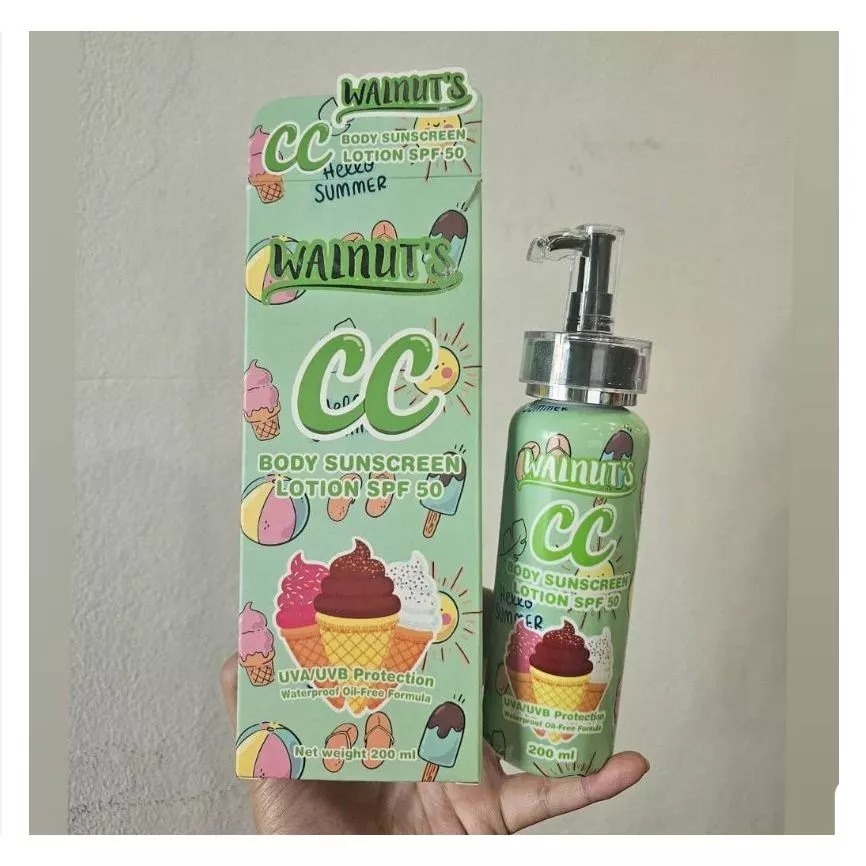 Jual BP - Walnuts CC Body Sunscreen Lotion SPF50 UVA UVB Protection ...