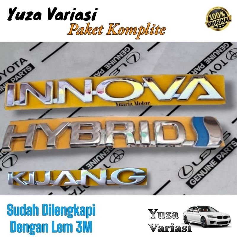 Jual Emblem Innova Zenix Original Toyota / Emblem Logo Tulisan Innova ...