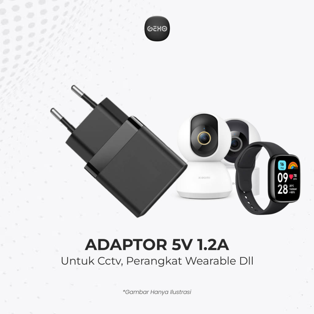 Jual GEXO Power Charger Adapter | Adaptor CCTV | TWS 5V 2A | Shopee ...