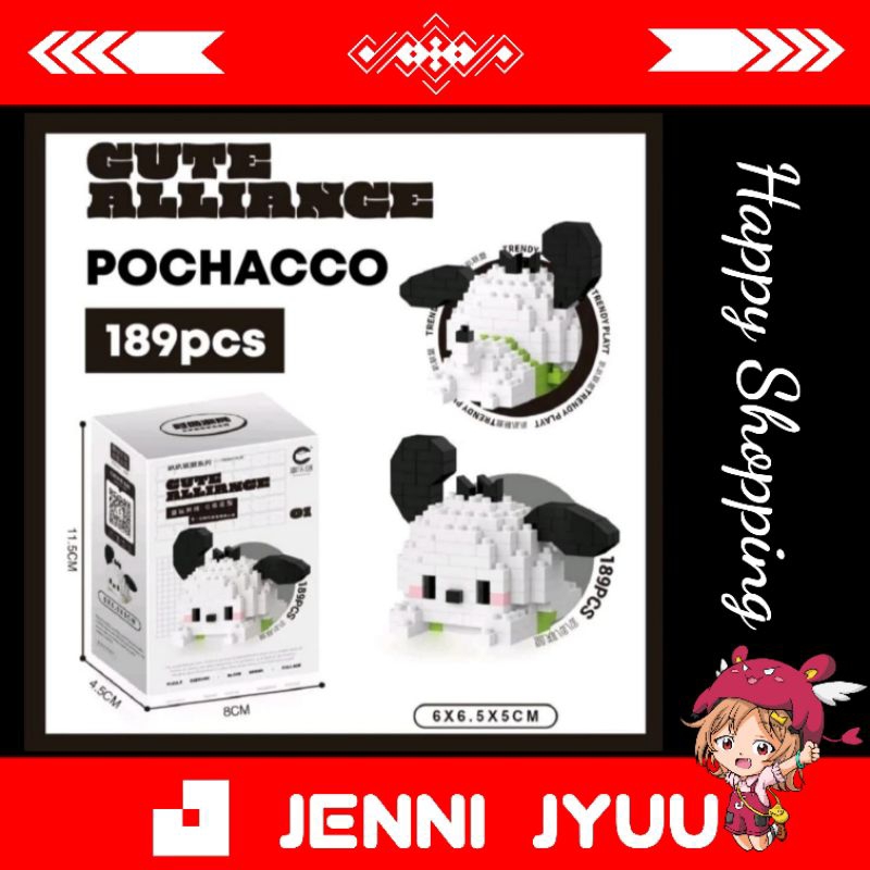 Jual Balok Susun Puzzle POCHACCO Lagi Bobo Tengkurap Blocks Bricks ...