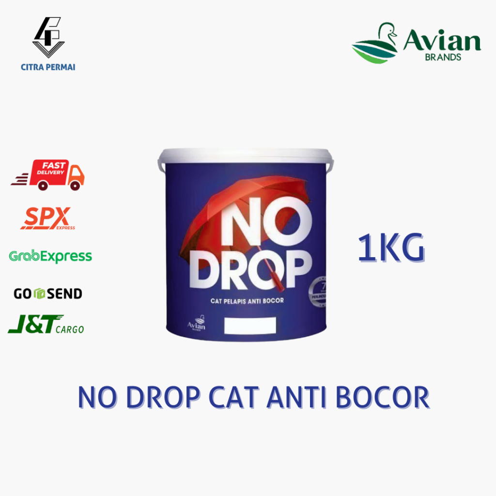 Jual CAT NO DROP PELAPIS ANTI BOCOR 1KG / CAT WATERPROOF ANTI BOCOR ...