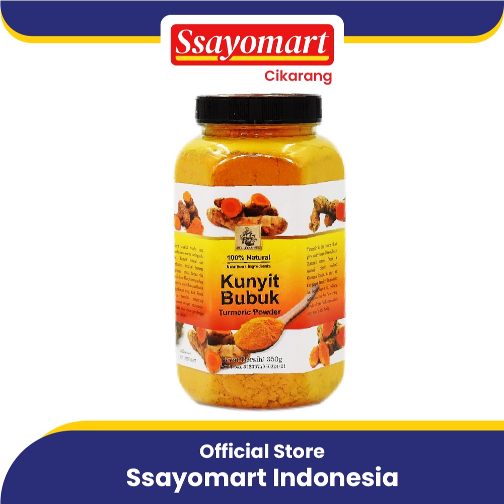 Jual Bubuk Kunyit Toples / Kunyit Bubuk Asli 350g / Premium Turmeric ...