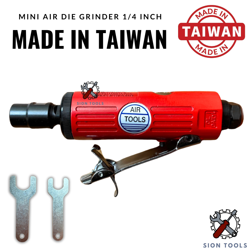 Jual MADE IN TAIWAN MINI AIR DIE GRINDER 1/4 INCH / GERINDA ANGIN 6 MM ...