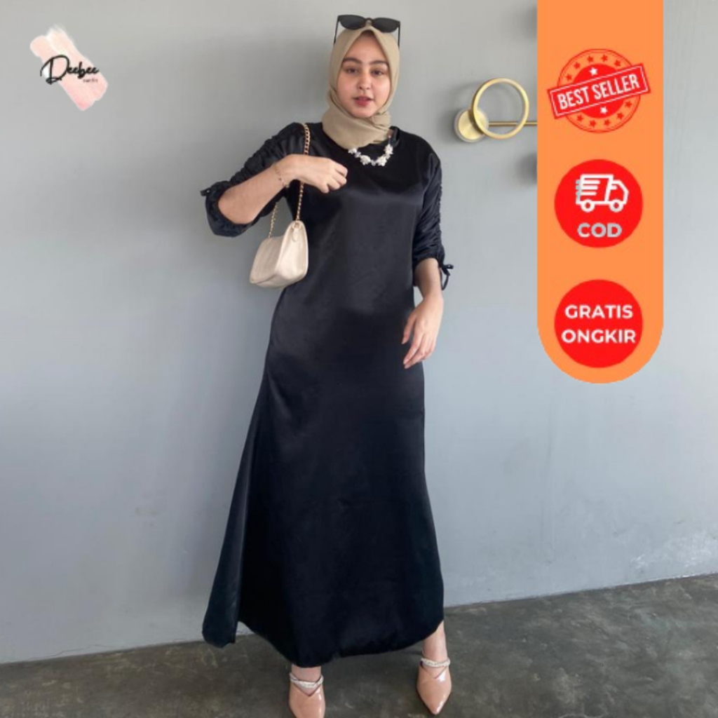 Jual 𝐃𝐄𝐄𝐁𝐄𝐄 𝐋𝐀𝐁𝐄𝐋 - Darla Dress Kondangann Dress Satin Silk Dress satin ...