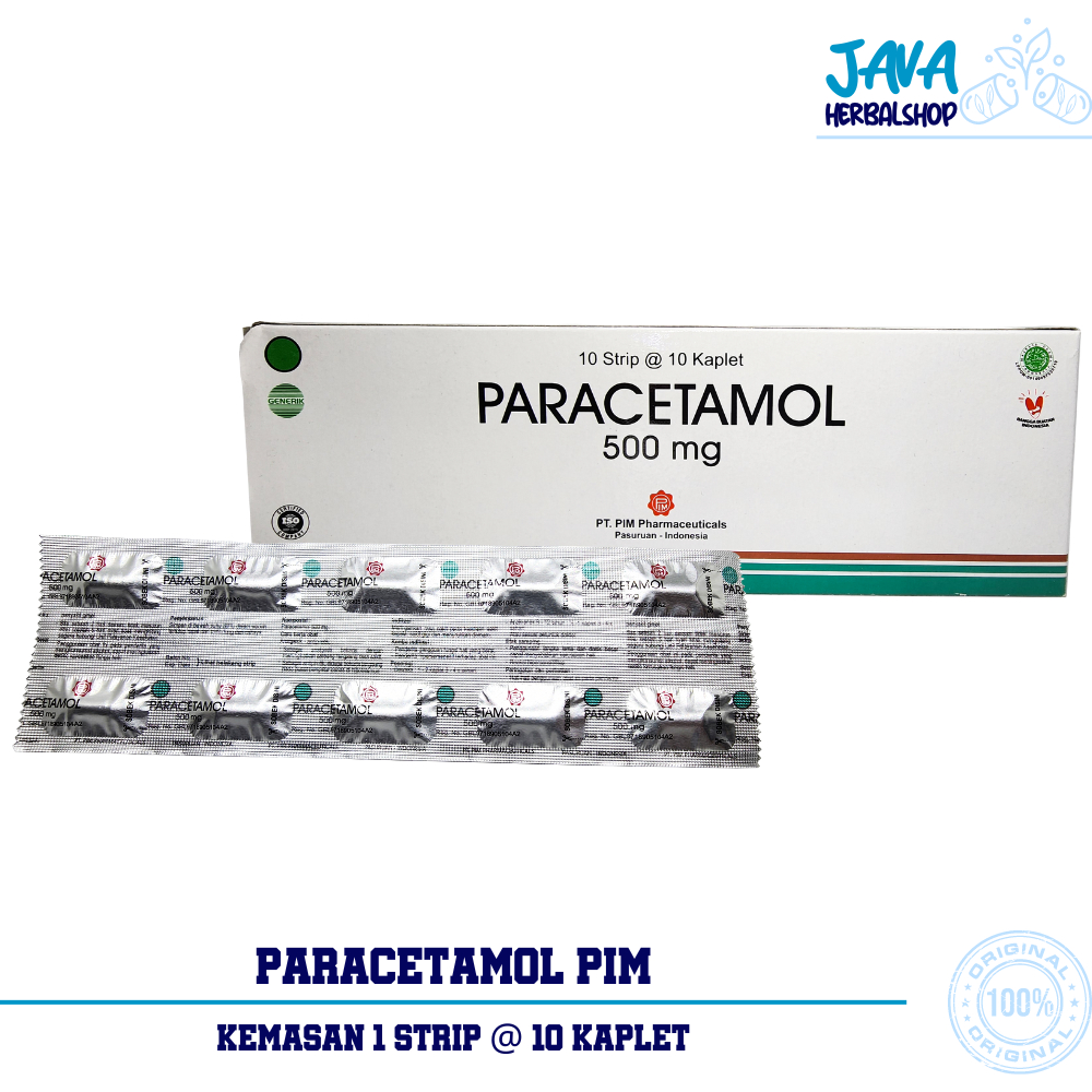 Jual PARACETAMOL PIM 10 Tablet 500Mg Penurun Demam | Shopee Indonesia