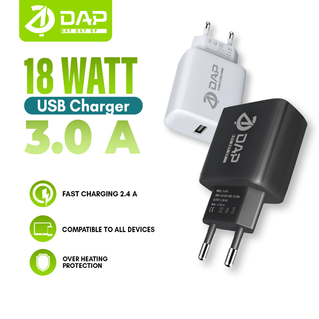 Jual DAP PER PCS CHARGER D-AT4 / DAT4 Fast Charging Power 3A ORIGINAL ...