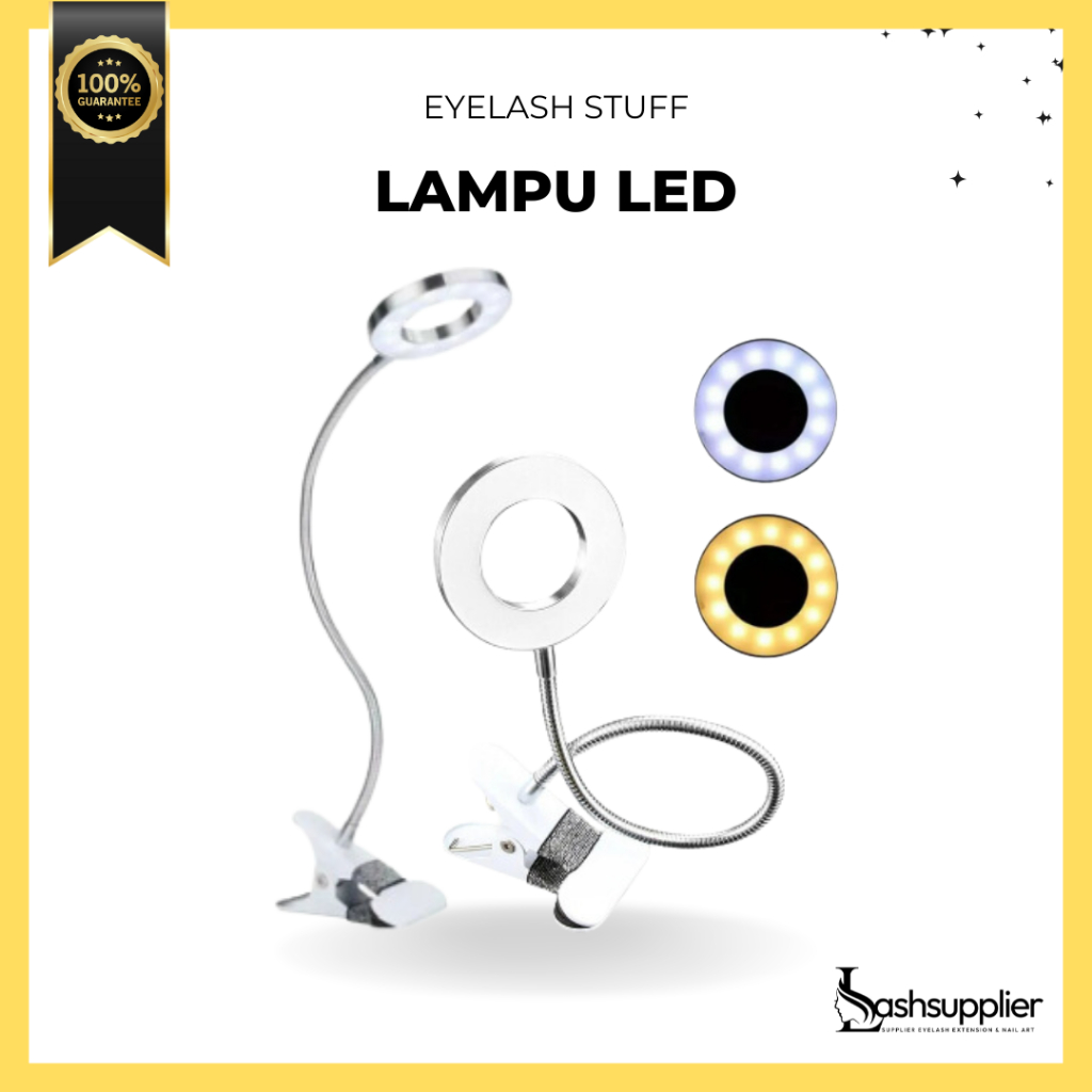 Jual Lampu LED Clip Klip Light Penerangan Eyelash Extension Putih ...