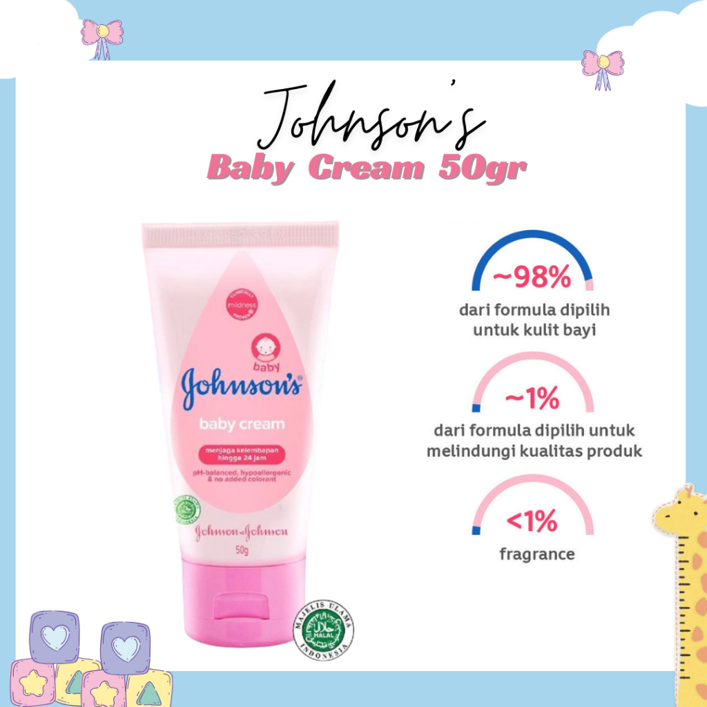 Jual Johnson Baby Cream 50gr/Krim Bayi | Shopee Indonesia