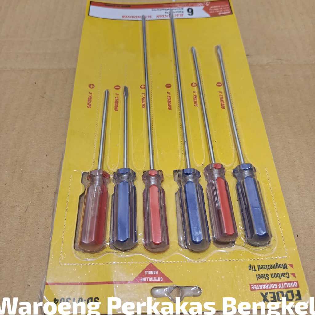 Jual Obeng Set /Obeng Setting Kecil Kurus Panjang Min Plus 3" 5" 8 ...