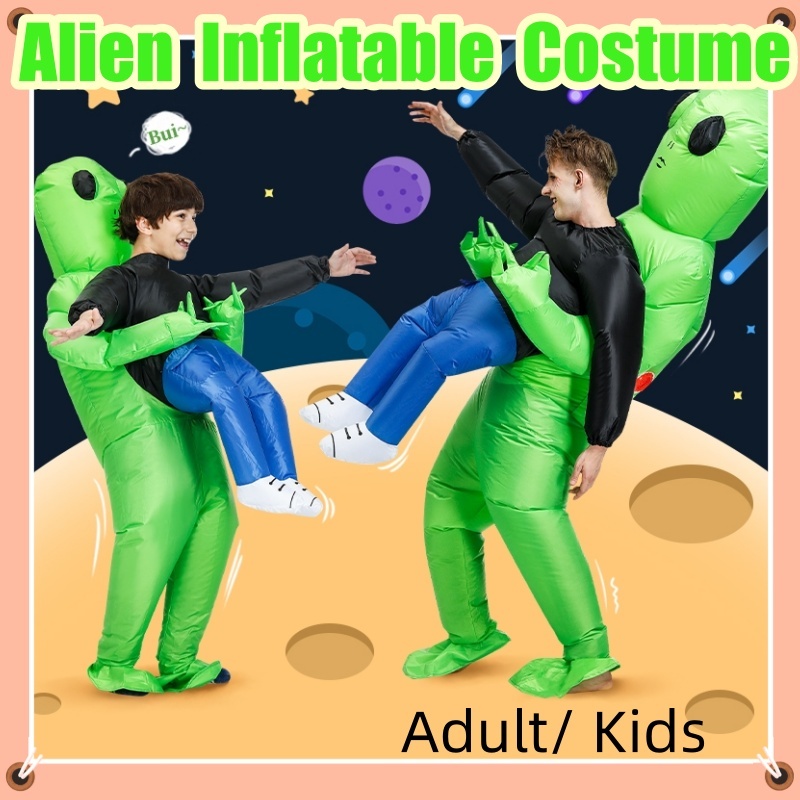 Jual Funny costumes Adult Alien Inflatable Costume green alien costumes ...