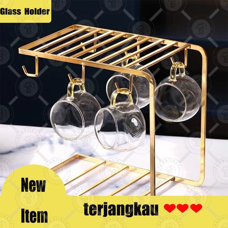 Jual Tempat gelas air keramik mewah Eropa, tempat gelas kaca besi ...