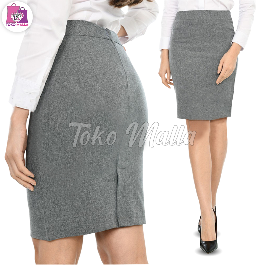 Jual Rok Wanita panjang Pendek Mini Span Formal Bawahan Perempuan ...