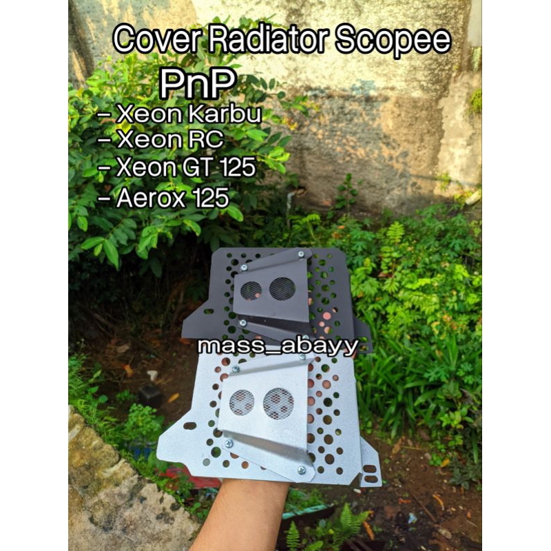 Jual Cover Tutup Radiator Model Scope Jaring Xeon Karbu-RC-GT-Aerox 125 ...