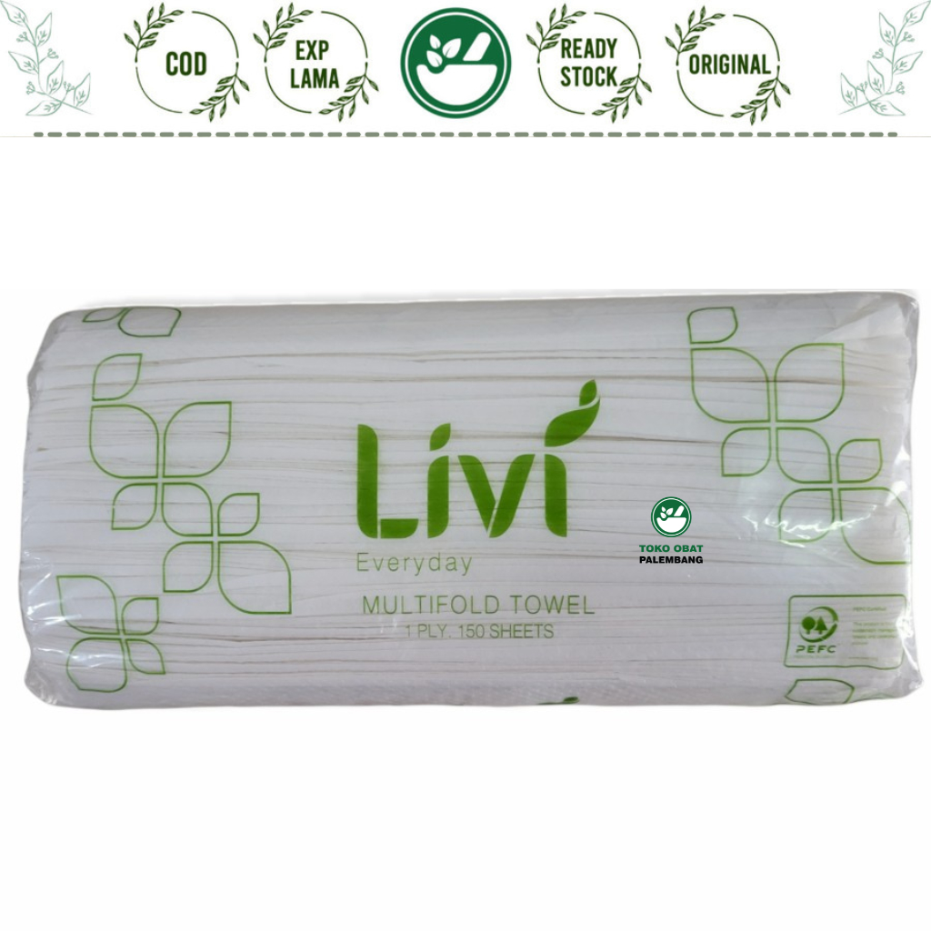 Jual TISU LIVI EVERYDAY MULTIFOLD TOWEL 1PLY 150 SHEETS SMART TISSUE ...