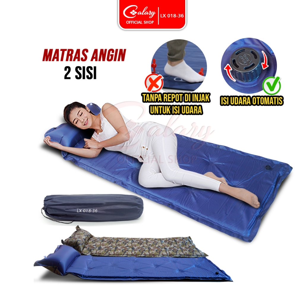 Jual 𝐂𝐀𝐋𝐀𝐑𝐘 Kasur Tiup Matras Angin Sleeping Pad Alas Untuk Camping ...