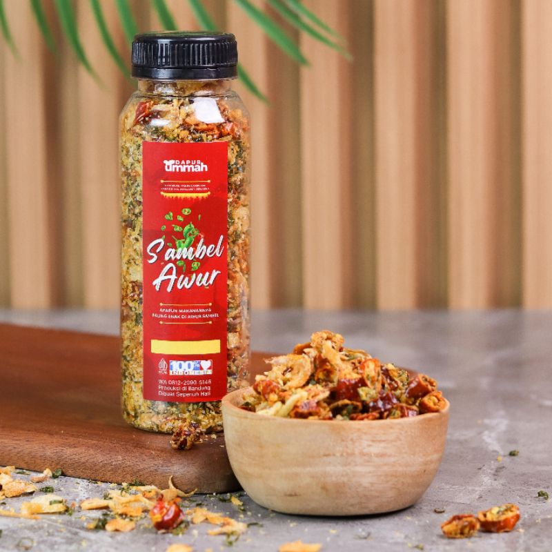 Jual Sambel Awur - Sambal Kering Kriuk Pedas Lezat Sambel Daun Jeruk ...