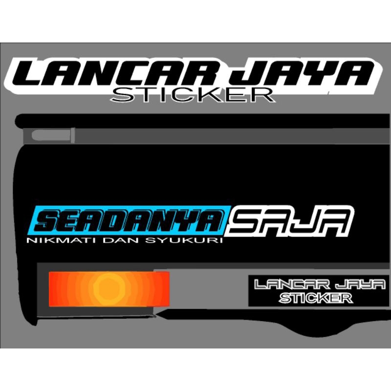 Jual sticker mobil bagian belakang,untuk semua jenis mobil.ukuran 80cm ...
