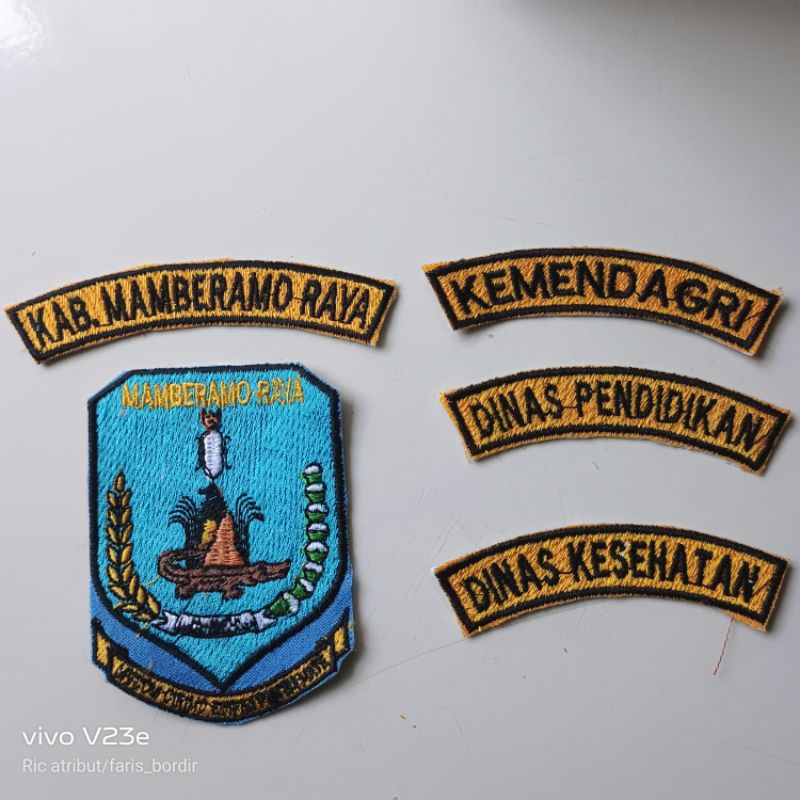 Jual BET BORDIR LOGO LAMBANG KAB MAMBERAMO RAYA LOGO KABUPATEN ...