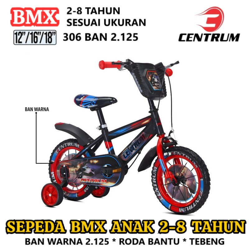 Jual Sepeda BMX Anak Centrum CT306 Xplore 12 Inch x 2,125 Inch 2-4 ...