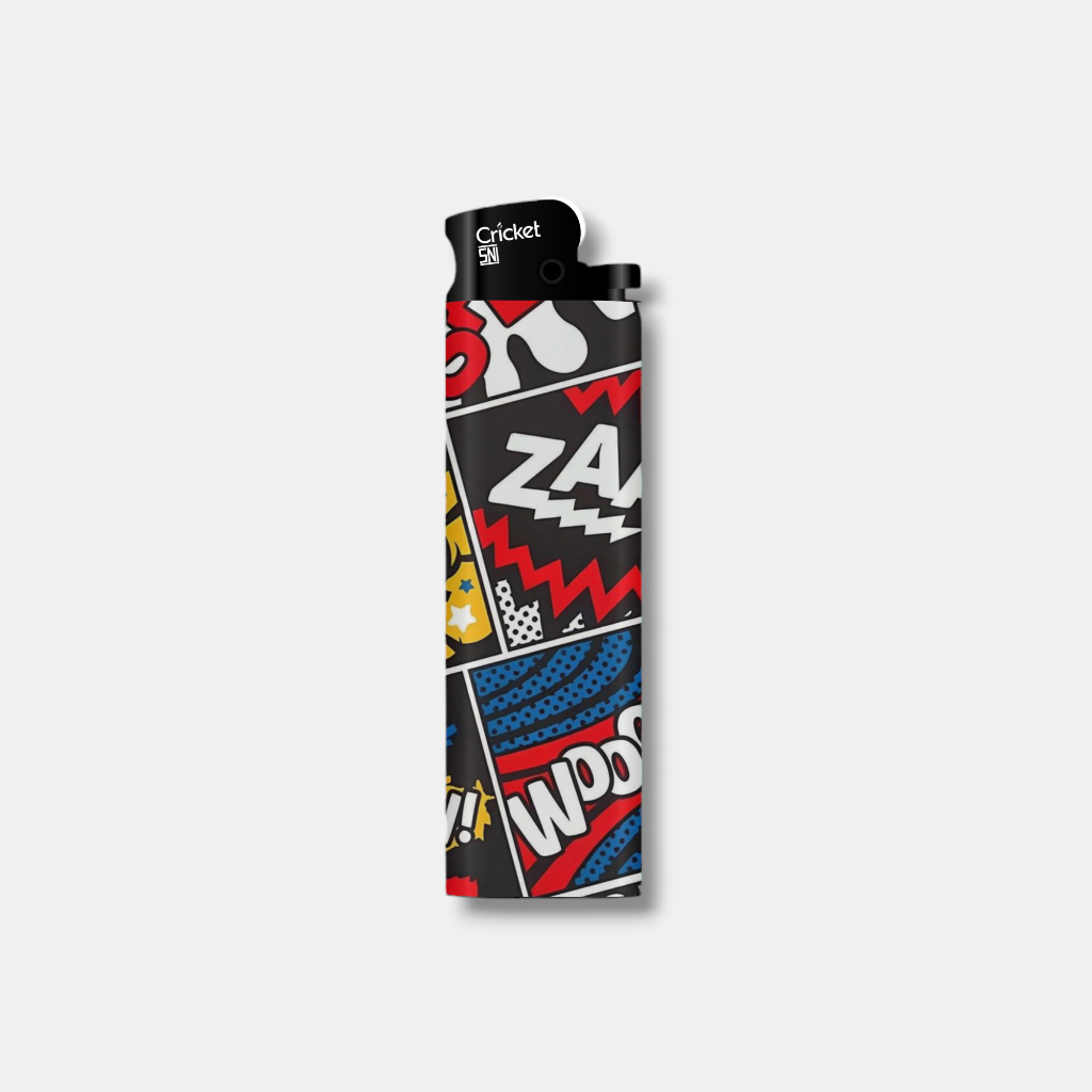 Jual Korek Api Cricket Skin Comic | Korek Api Unik Keren | Lighter ...