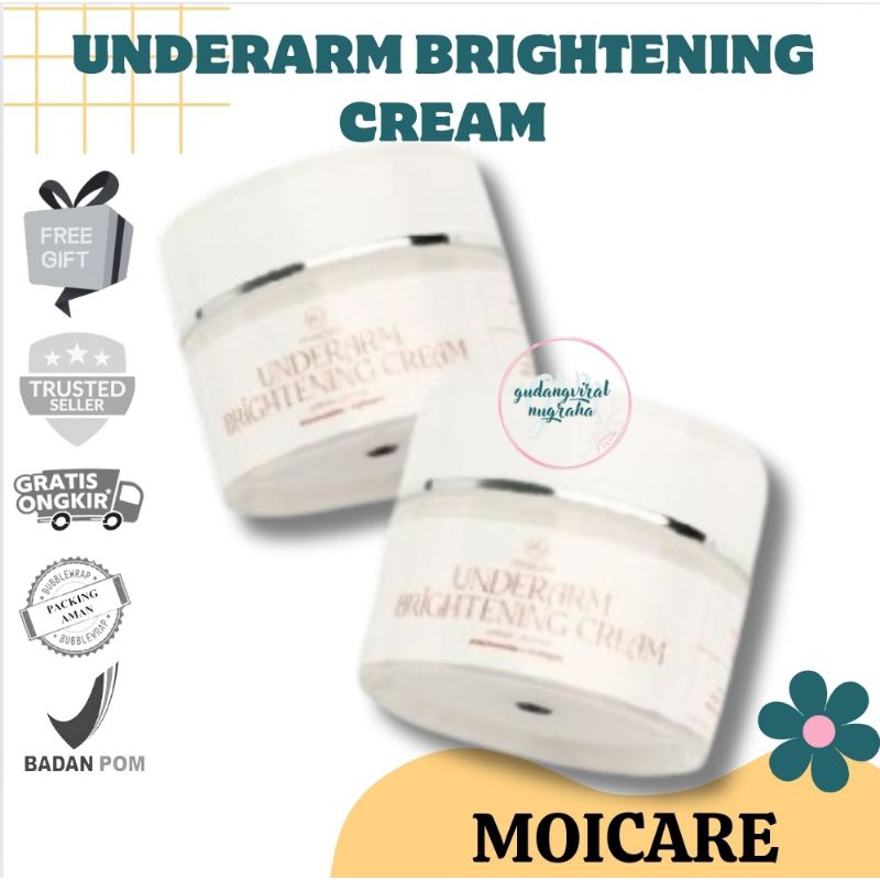 Jual ☘️GVN☘️ MOICARE BRIGHTENING UNDERARM CREAM PENCERAH PEMUTIH AREA ...