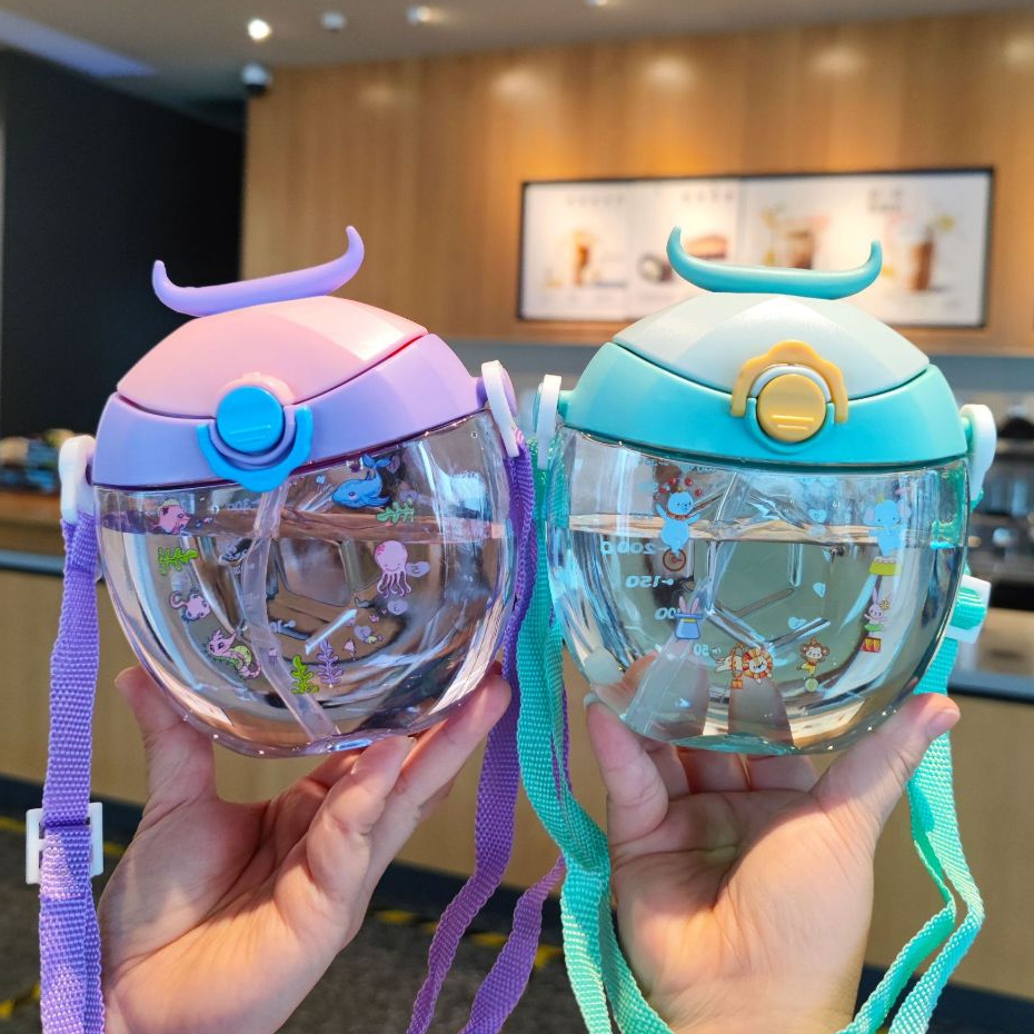 Jual BOTOL MINUM ANAK 2555/BOTOL MINUM KARAKTER TANDUK BANTENG BPA FREE /BOTOL MINUM ANAK TK/SD ...