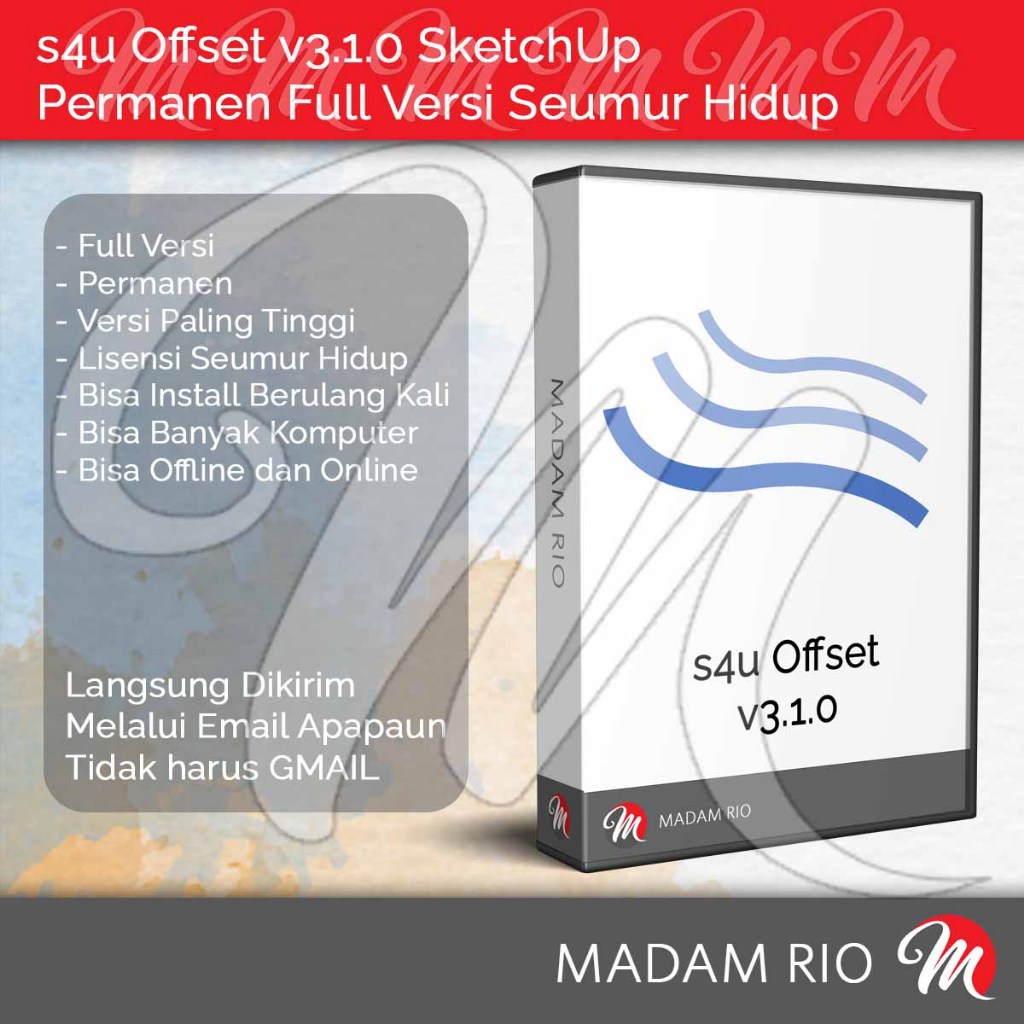 Jual s4u Offset SketchUp Lisensi Permanen Full Versi | Shopee Indonesia