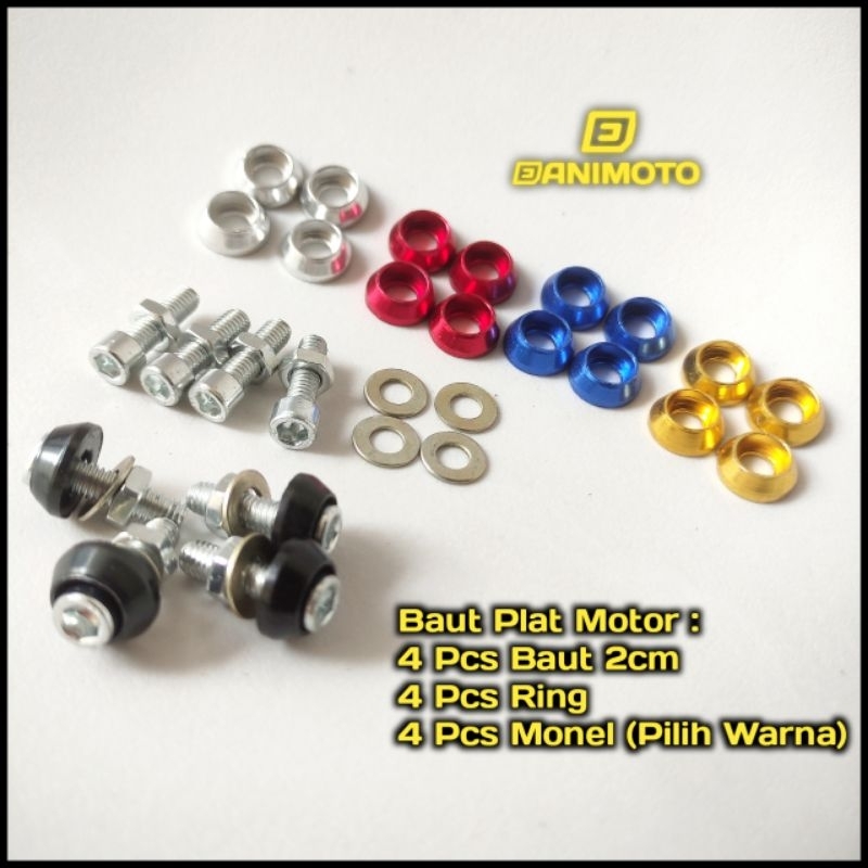 Jual 4pcs Baut Monel Plat Motor semua Motor Nmax PCX Vario Beat Scoopy ...