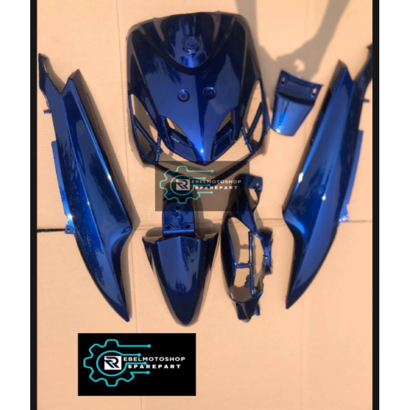 Jual Cover full body halus Yamaha mio smile hitam lembayung blue ...