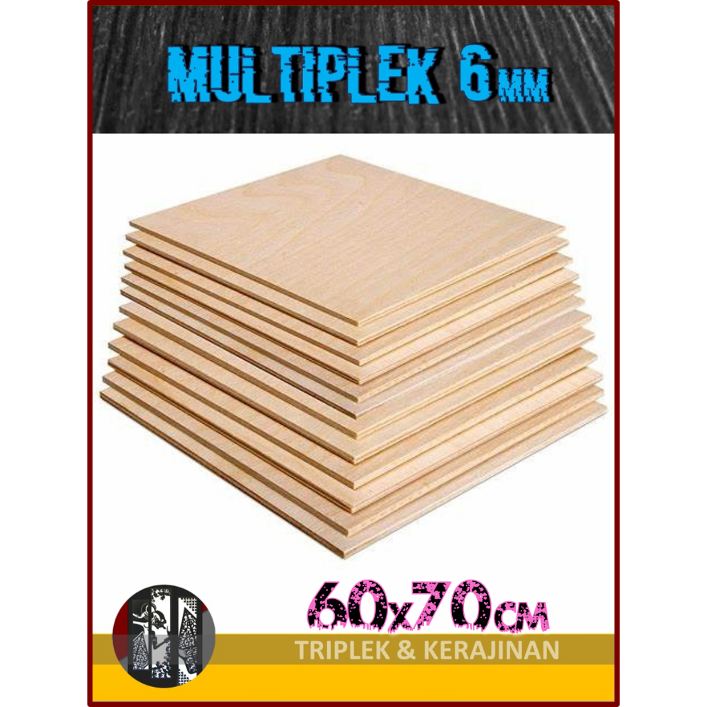 Jual Triplek 6mm 60x70 cm | Kualitas Premium Multiplek|Plywood 6 mm 60 ...