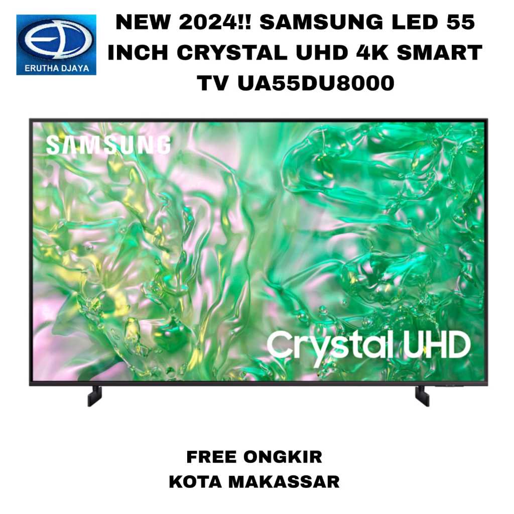 Jual SAMSUNG LED 55 INCH CRYSTAL UHD 4K SMART TV 55DU8000 | Shopee Indonesia