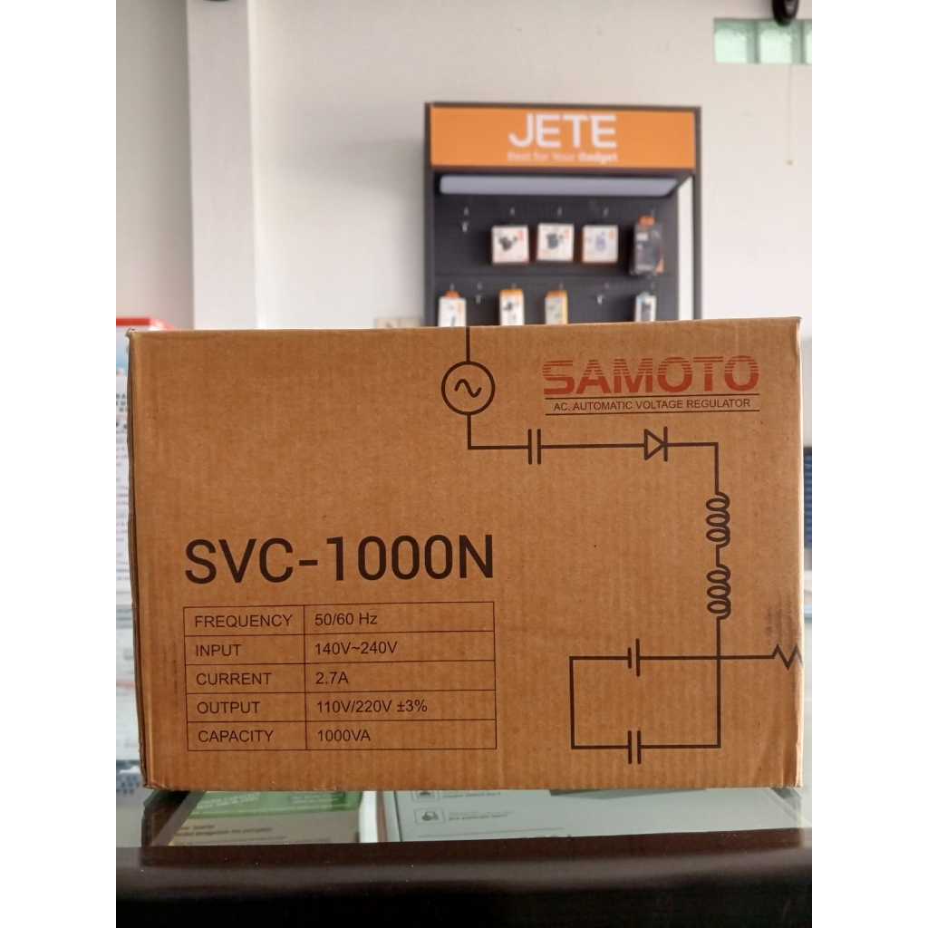 Jual Stabilizer SAMOTO 1000VA Stavolt Listrik SVC-1000N Single Phase ...