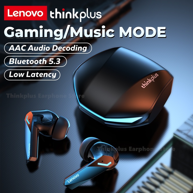 Jual Lenovo GM2 Pro TWS Earphone Bluetooth 5.3 Headset Gaming Bass HIFI | Shopee Indonesia