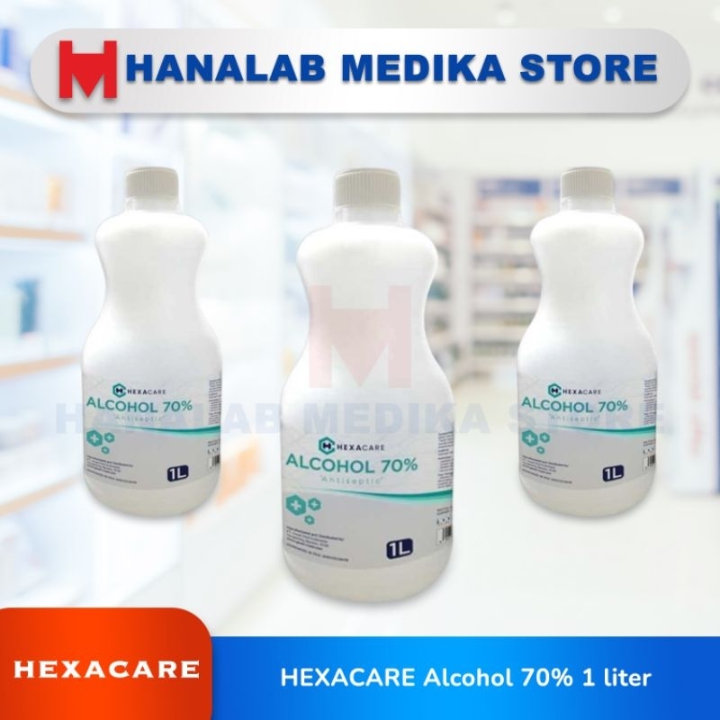 Jual HEXACARE Alcohol 70% 1 liter | Shopee Indonesia