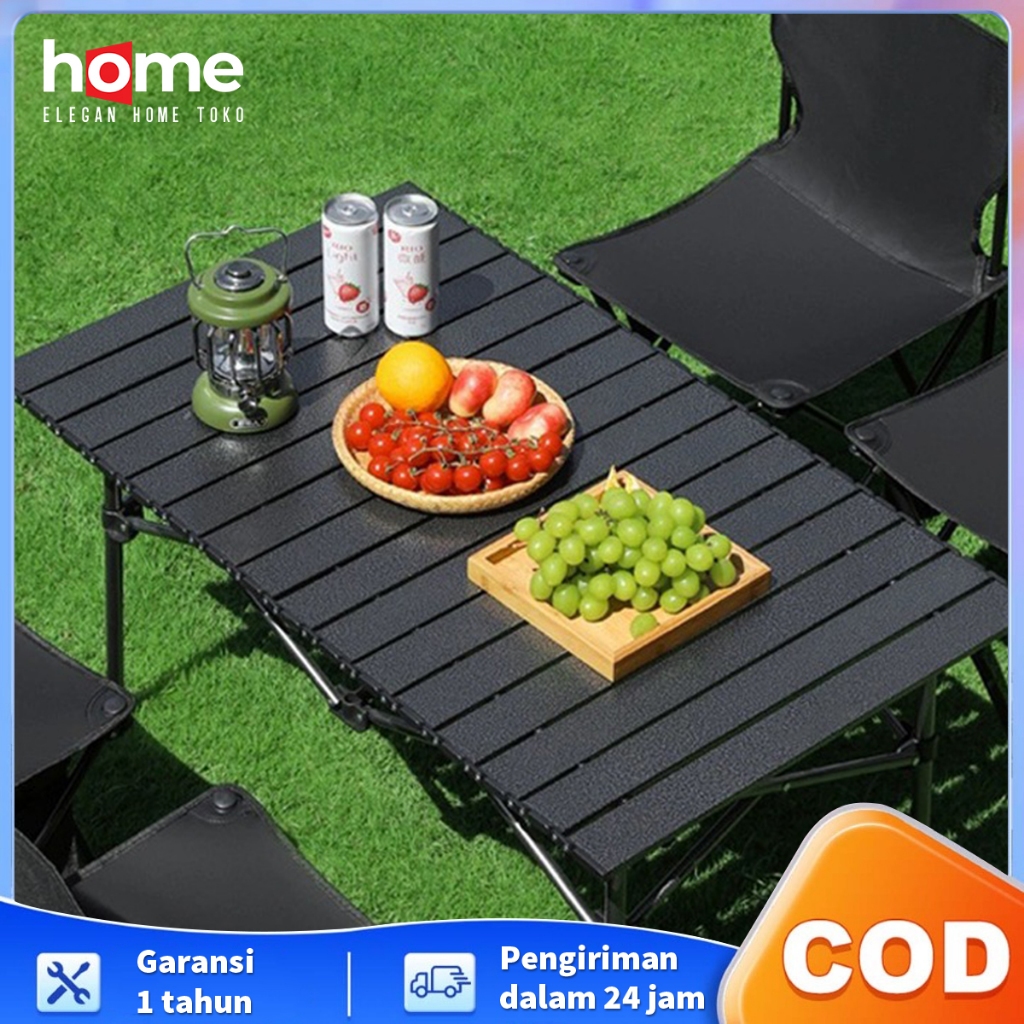 Jual [READY] E.Home Meja Lipat Outdoor Meja Lipat Camping besi Meja ...