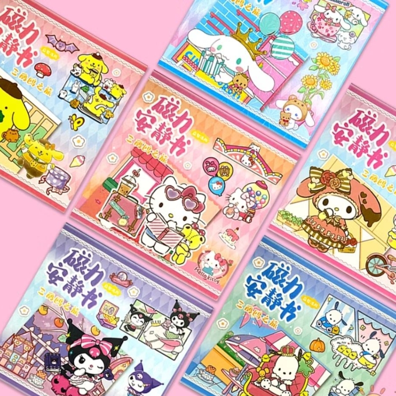 Jual Mainan Sticker Book Magnetic SANRIO Ukuran Gede/ Magnetic Quiet ...