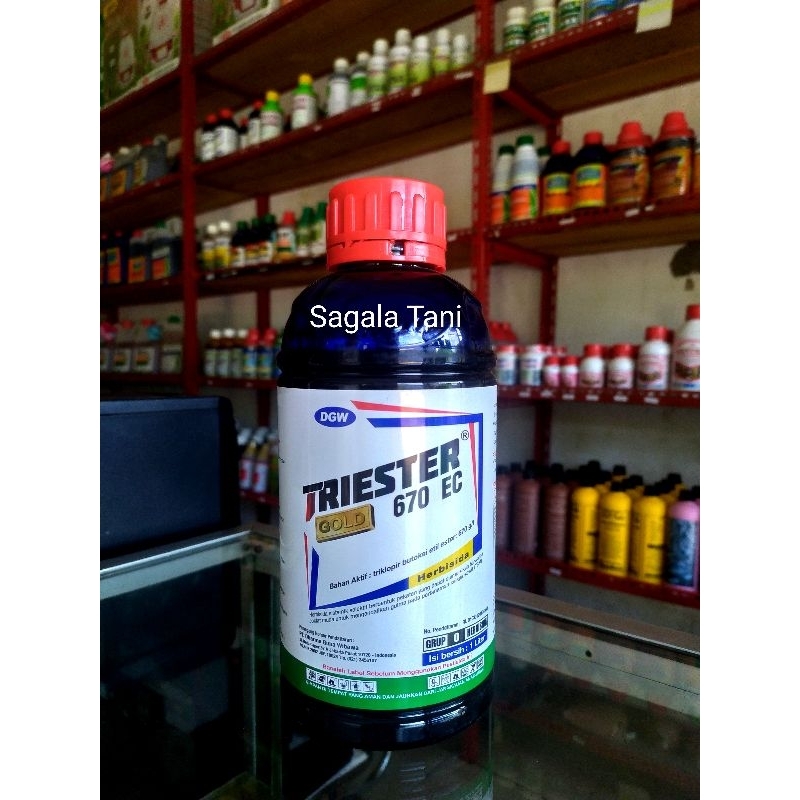 Jual TRIESTER GOLD 670EC kemasan 1L Herbisida Racun Kayu | Shopee Indonesia