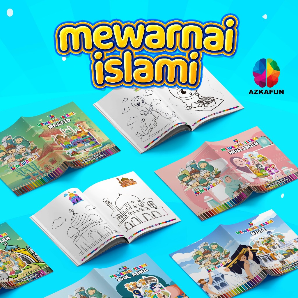 Jual Buku mewarnai edisi islami - coloring book islamic | Shopee Indonesia