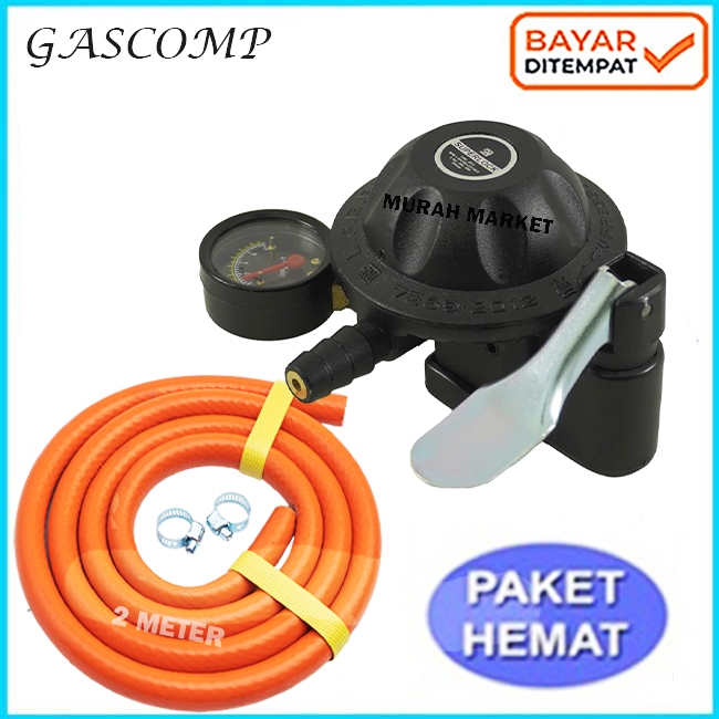 Jual GASCOMP SUPERLOCK REGULATOR Selang Regulator Gas / Selang Gas ...