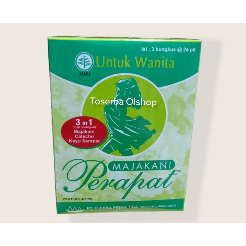 Jual Majakani perapat hijau pill 3 in 1 (1 Box 3 bungkus @12 pil ...
