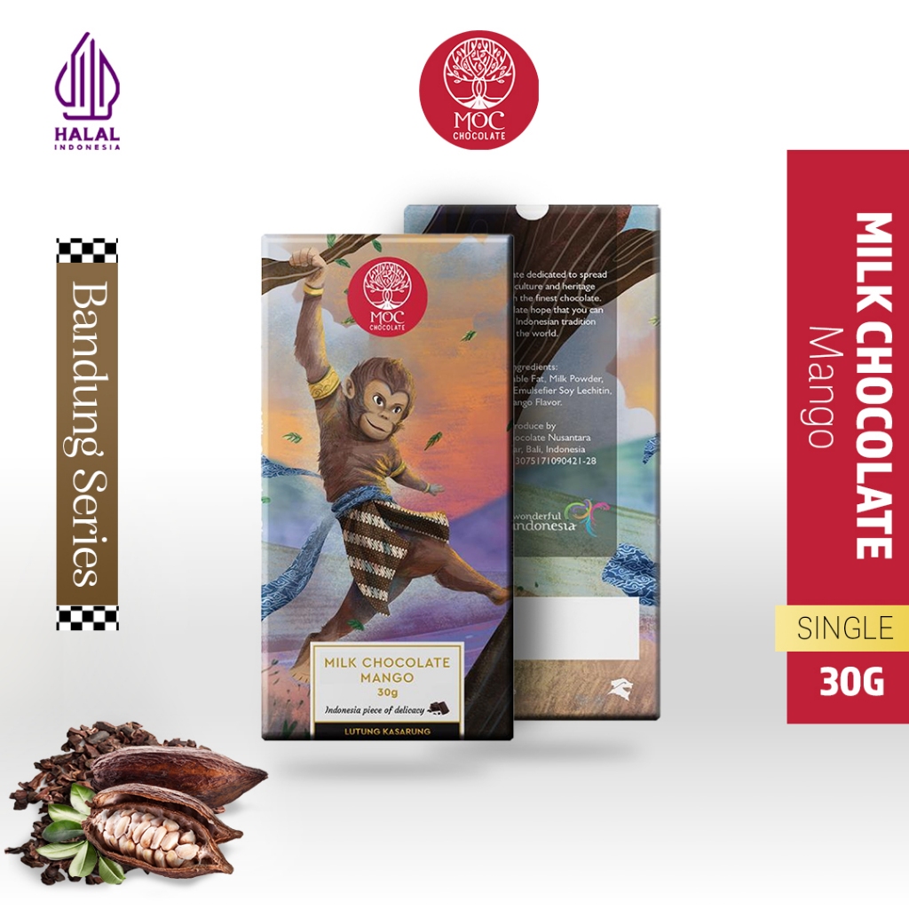 Jual MOC Chocolate - Bandung Series Milk Chocolate Mango 30 Gram ...